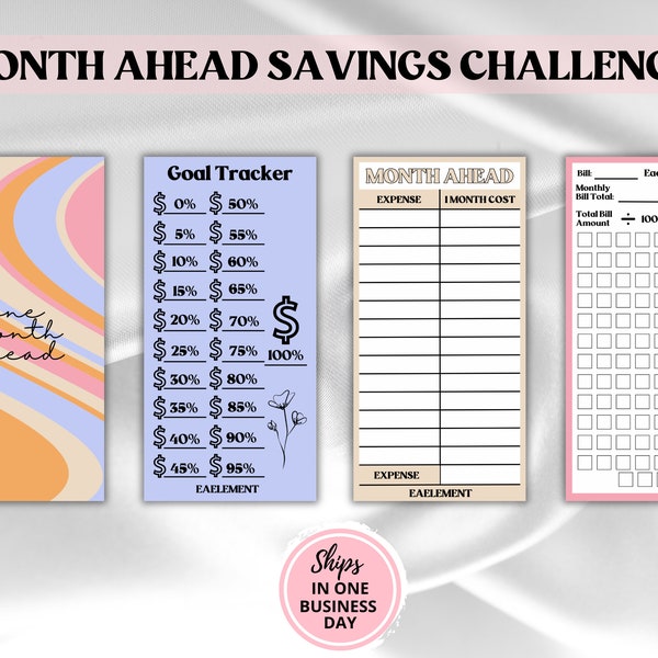1 Month Ahead Tracker Printable - Etsy