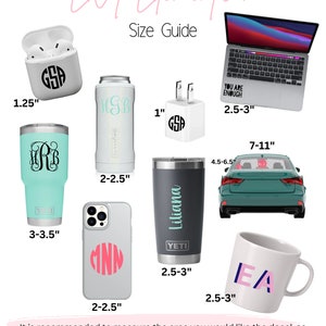 Personalized Name Vinyl Decal for 30oz Tumbler Custom Vinyl Sticker for ...