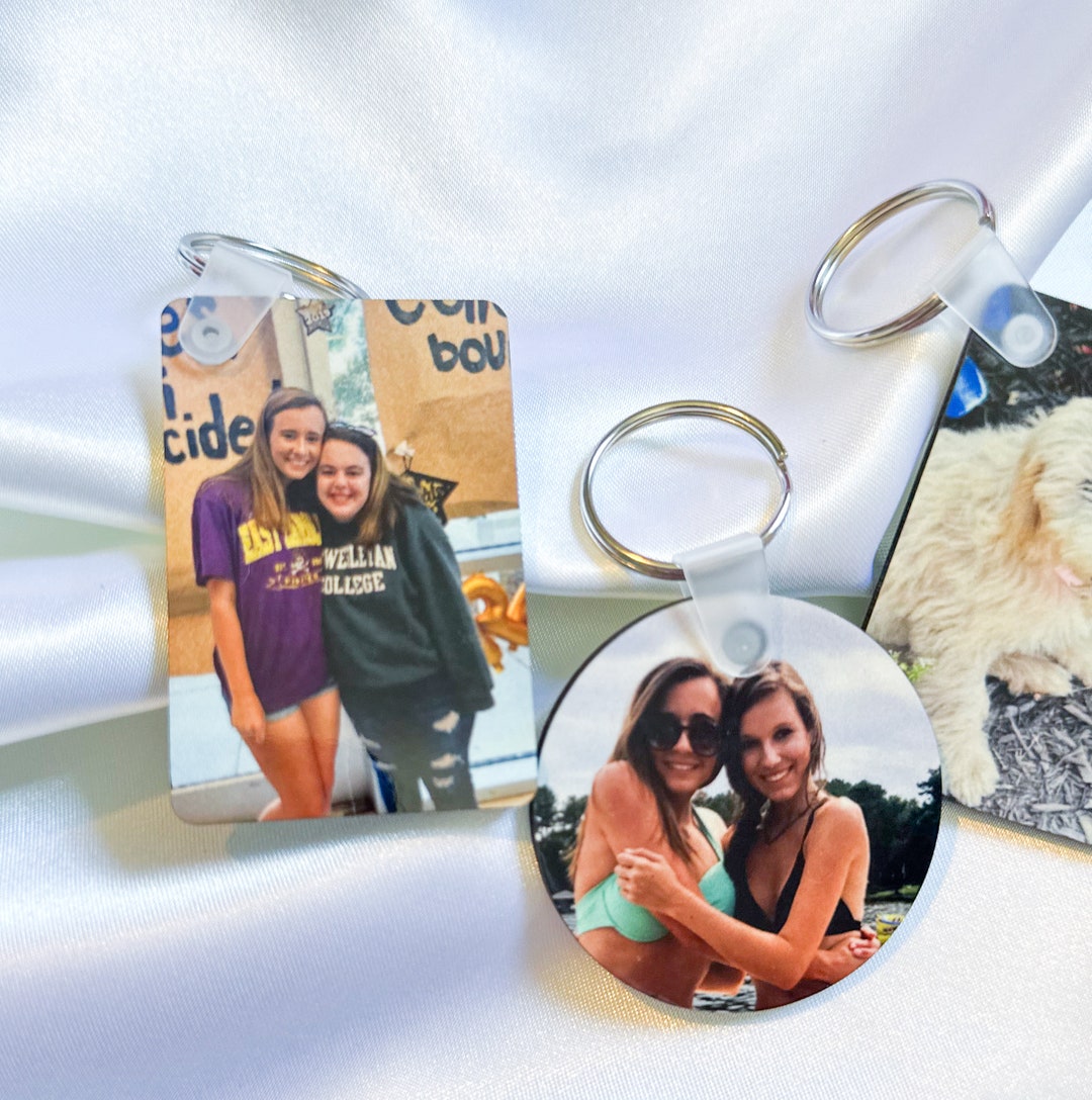 Custom Photo Keychain, Double Sided Personalized Picture Keychain ...