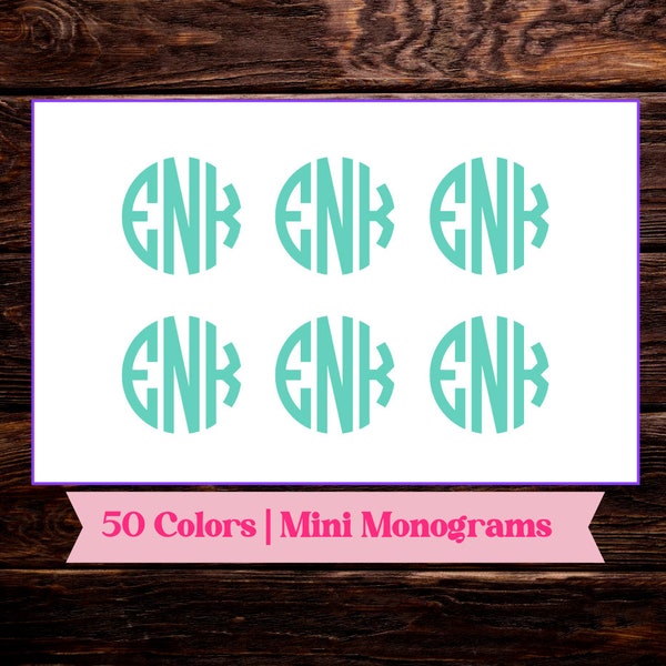 Monogram Sticker - Etsy