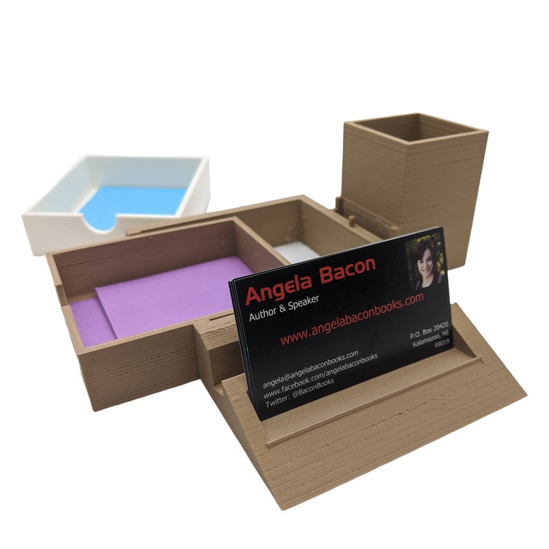 Duck Desk Organizer Wood Desk Caddy White Desk Organizer 3D Printed ...