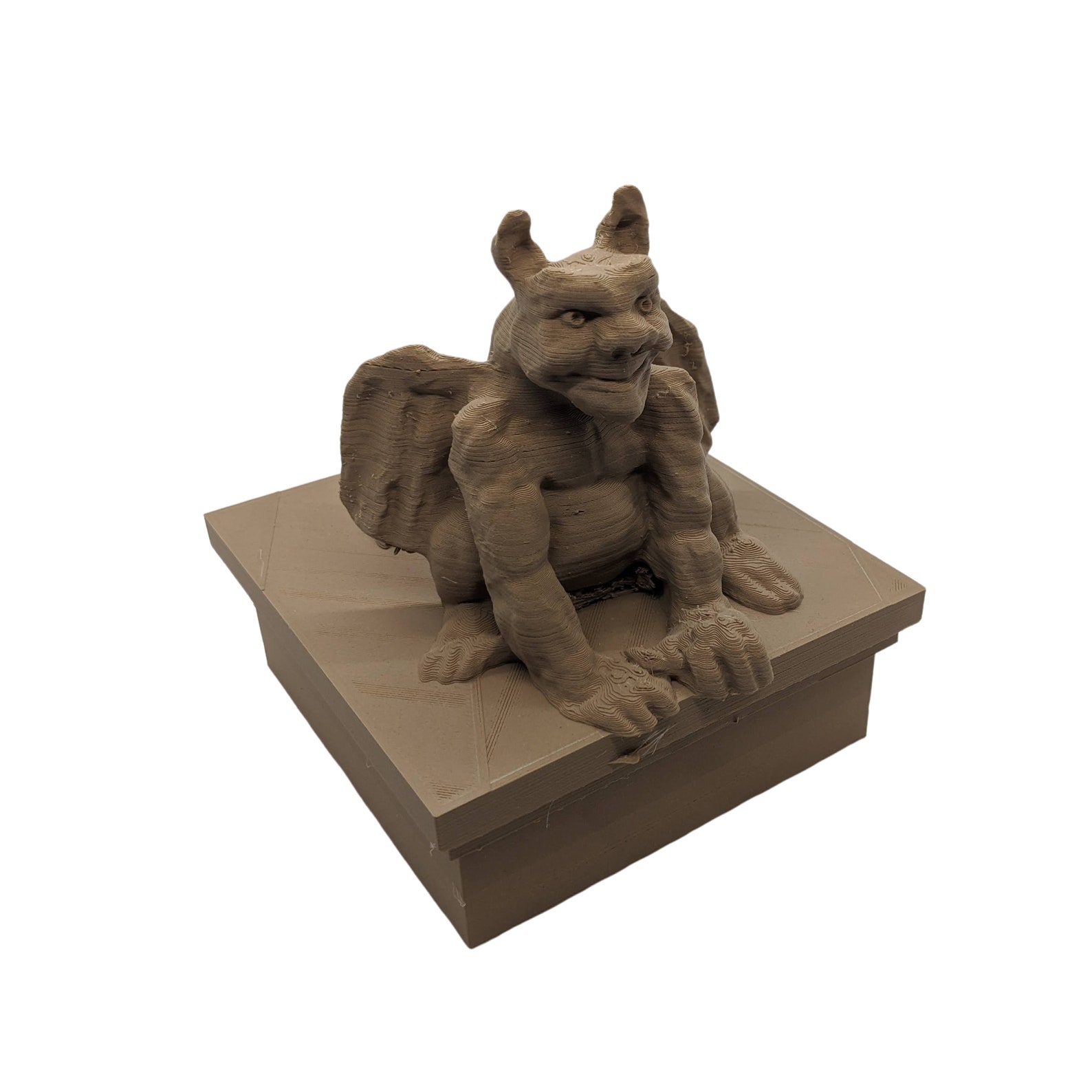 Gargoyle 4x4 or 6x6 Post Cap | Wood or White | Gargoyle Gift | Outdoor ...
