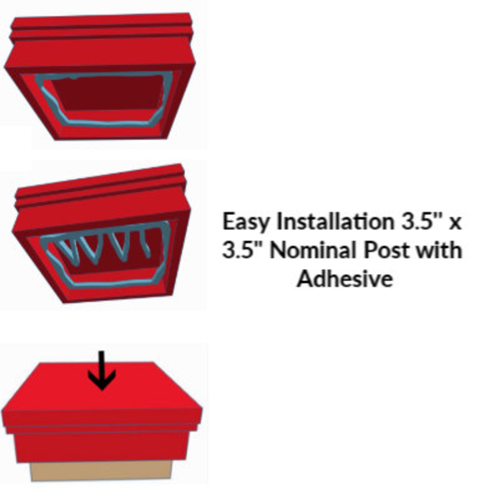 Hummingbird 4x4 or 6x6 Post Cap | Wood White or Hand-painted ...