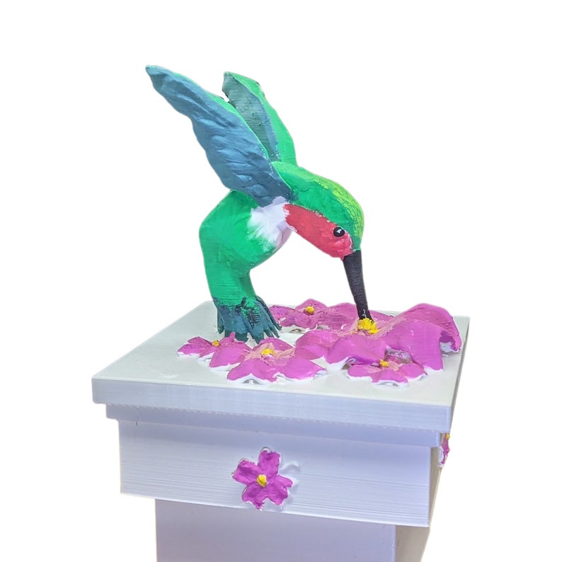 Hummingbird 4x4 or 6x6 Post Cap | Wood White or Hand-painted ...