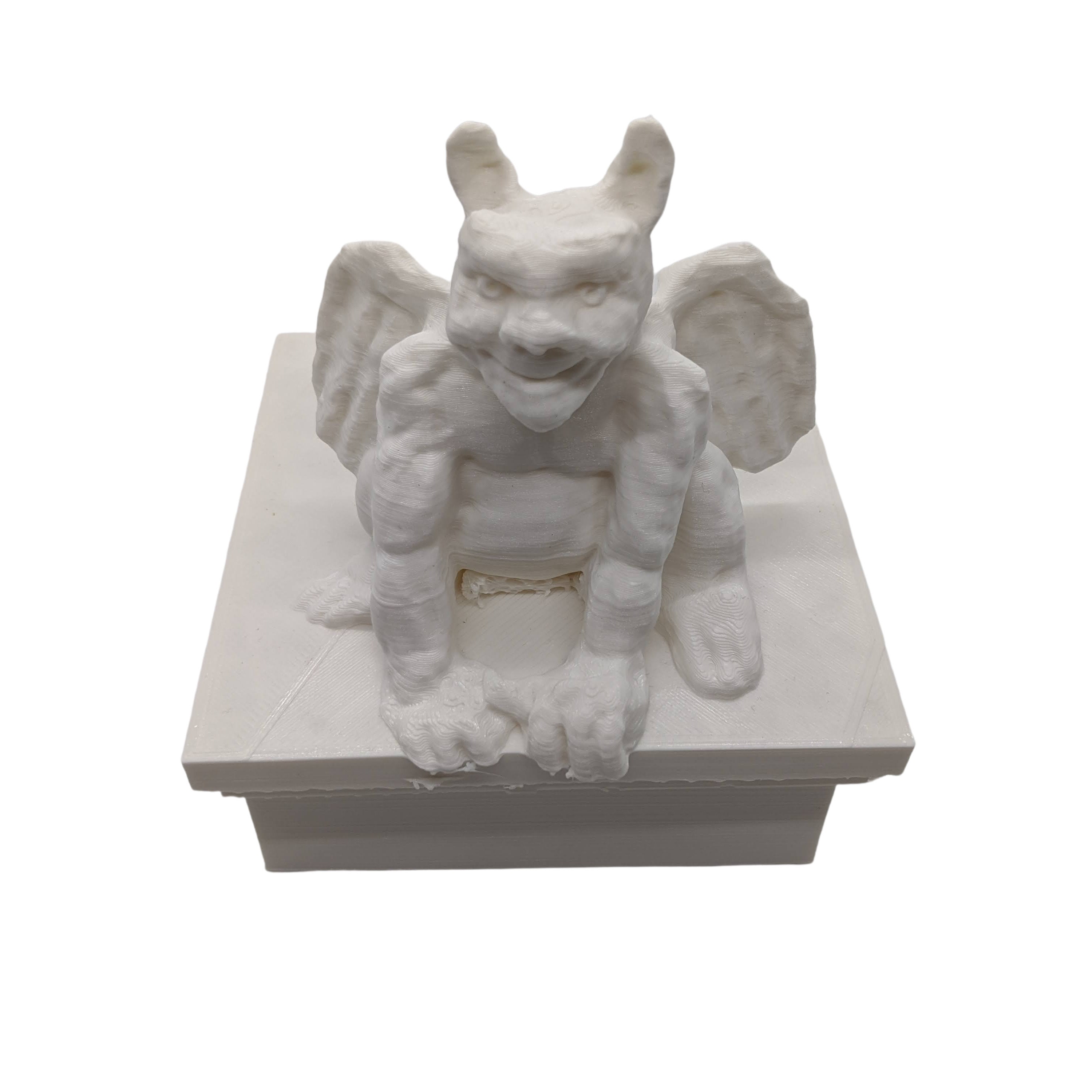 Gargoyle 4x4 or 6x6 Post Cap | Wood or White | Gargoyle Gift | Outdoor ...
