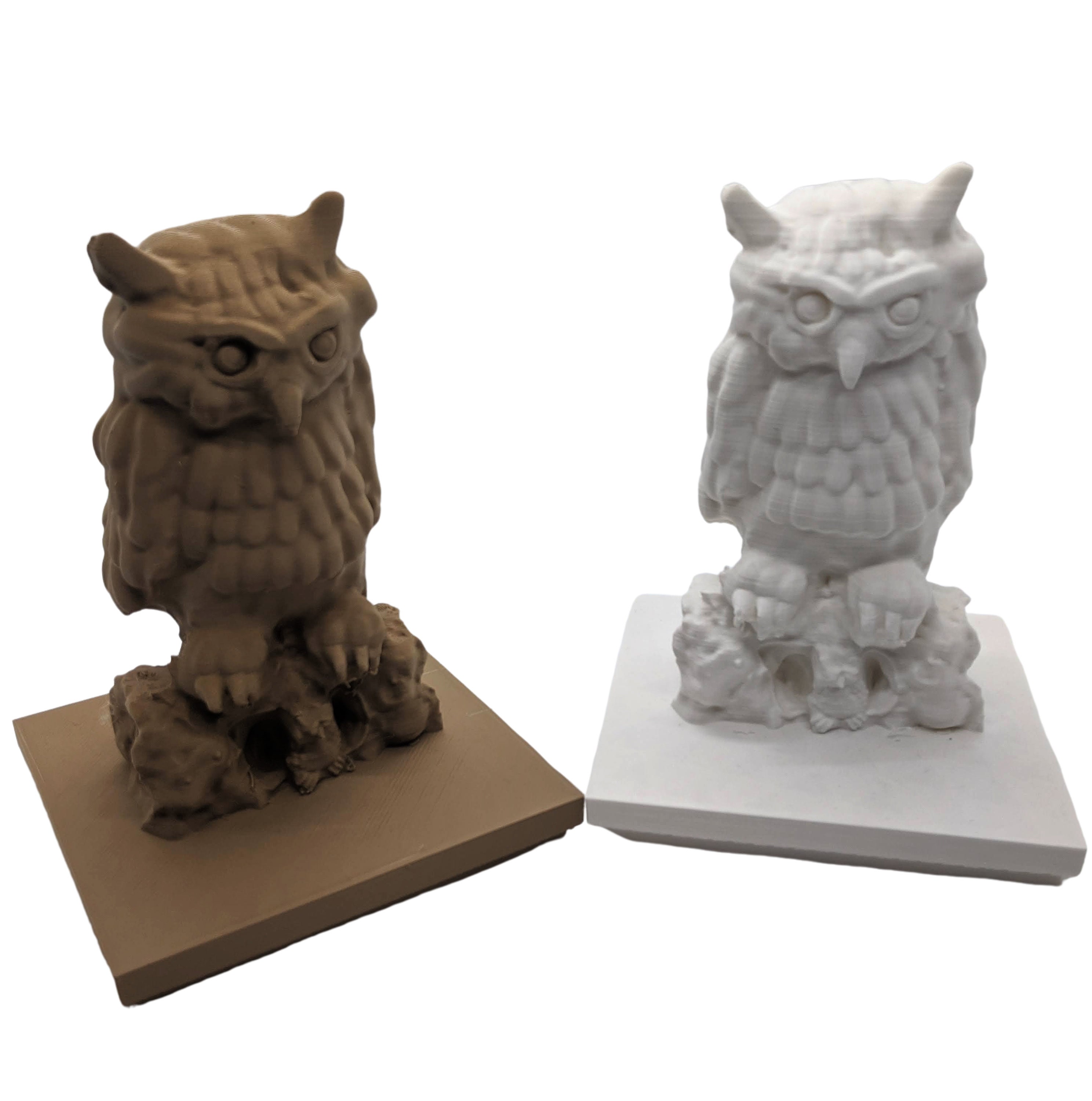 Owl Desk Organizer Wood Desk Caddy White Desk Organizer 3D Printed Desk ...