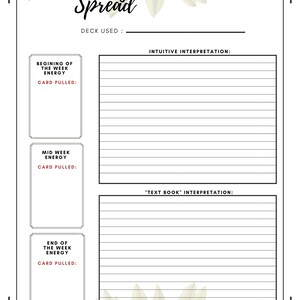 Intuition Bloom Daily Worksheets - Etsy