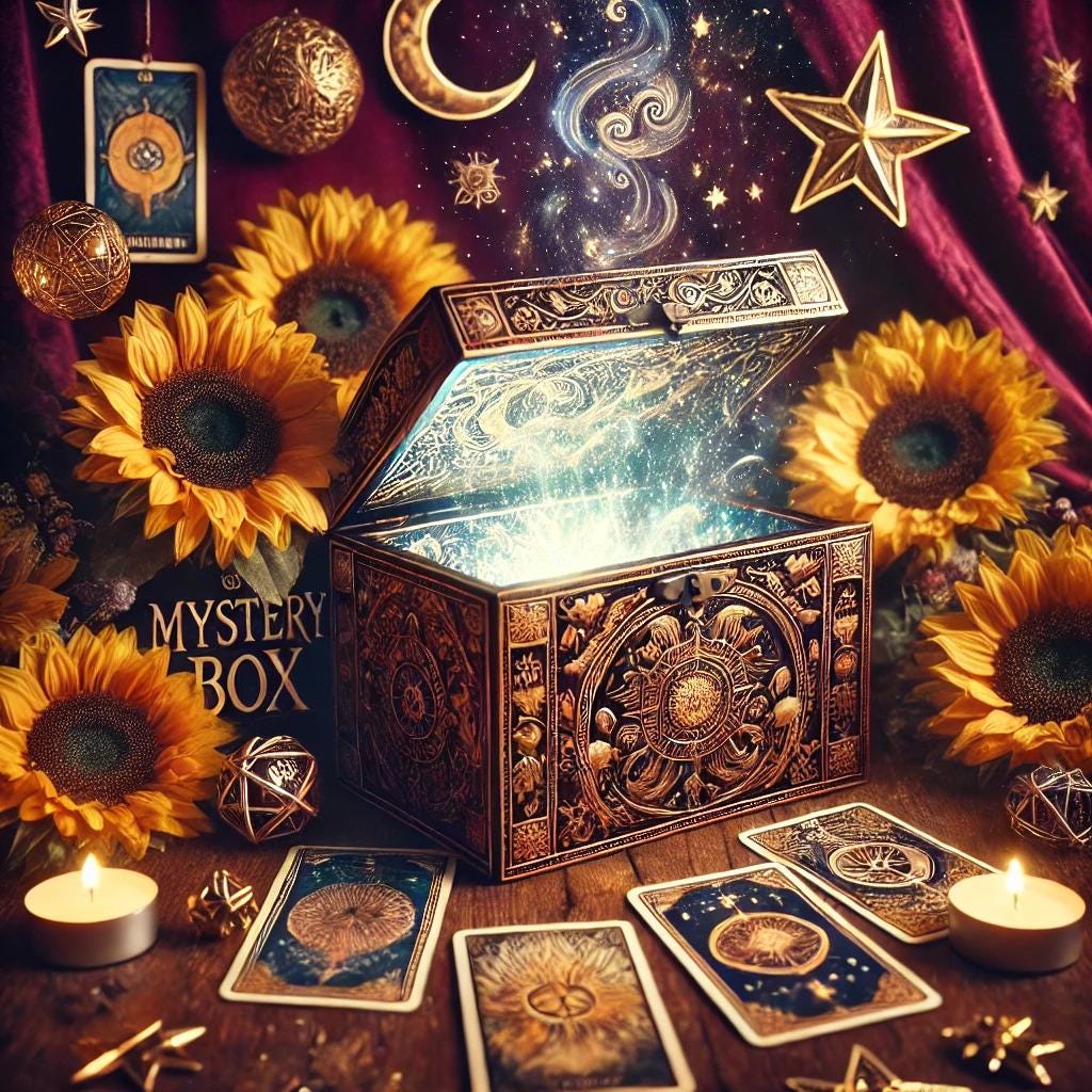 Limited Edition Sunflower Tarot Mystery Box | Intuition Crystals ...