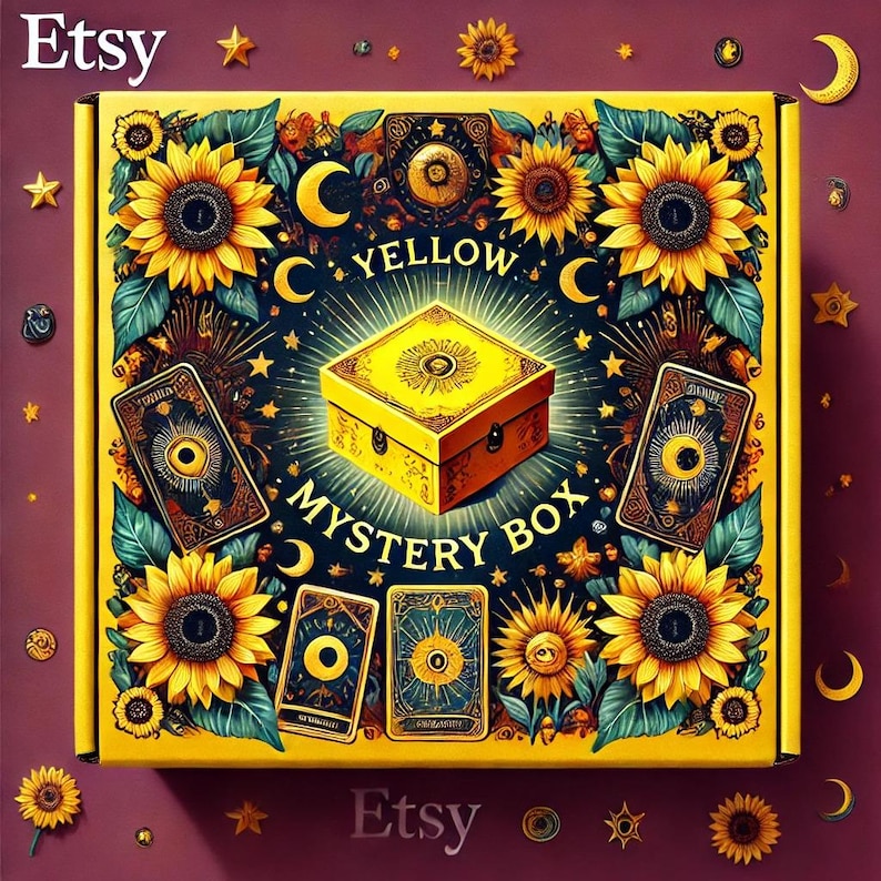 Limited Edition Sunflower Tarot Mystery Box | Intuition Crystals, Incense, Personalized Tarot ...