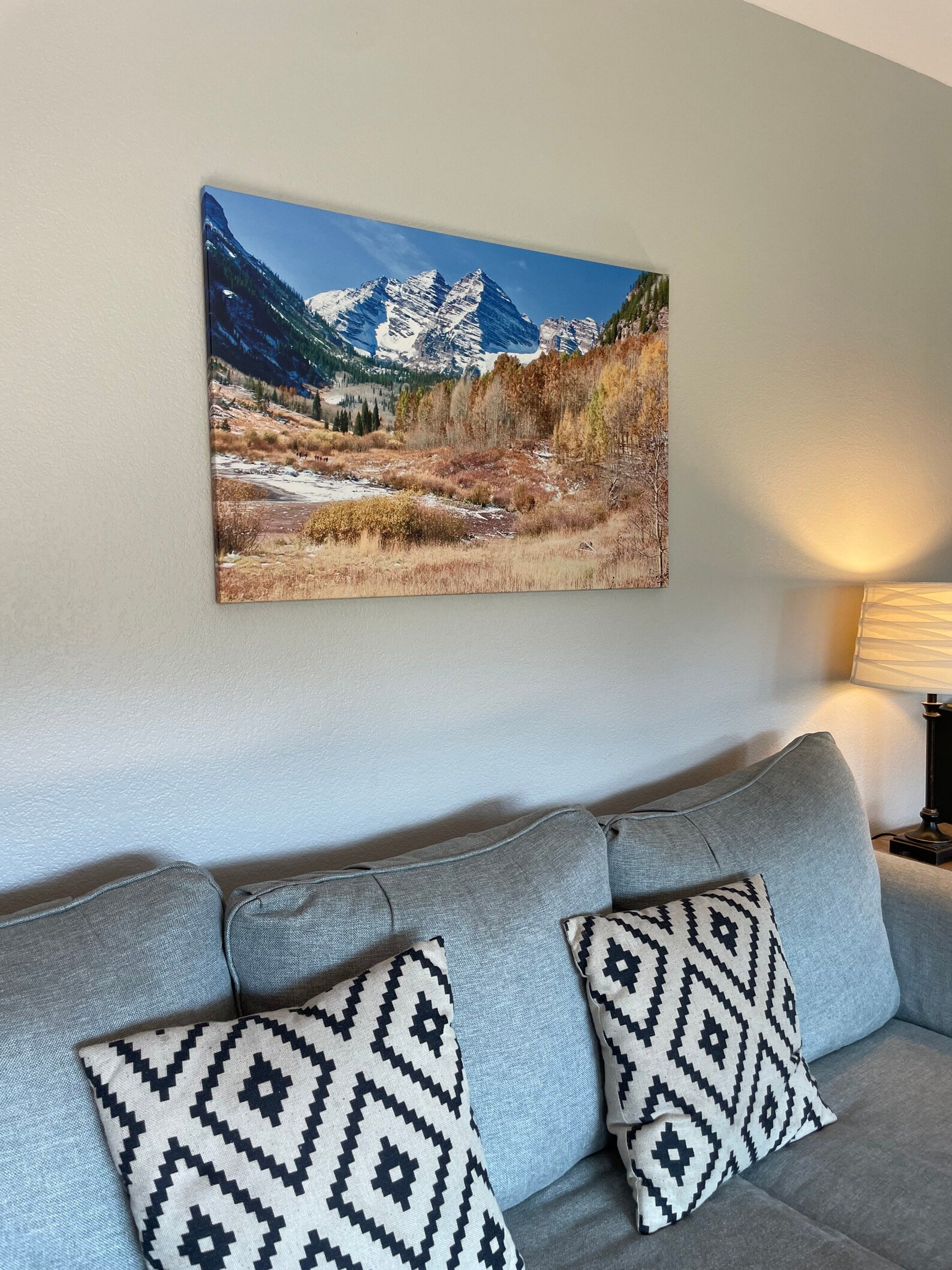 Maroon Bells Fall Foliage Canvas Print Colorado Home - Etsy