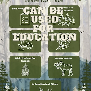 Leave No Trace Principles Downloadable Art, Woodlands Nursery Art ...