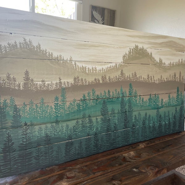 Rustic Pallet Art - Etsy