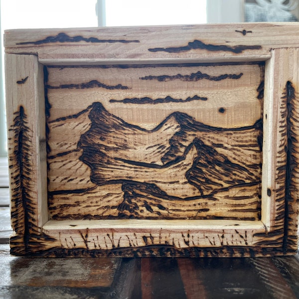 Wood Burned Art - Etsy