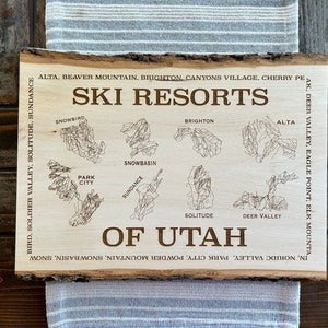 Ski Trail Map Sign, Snowboard Wood Art Pieces, Ski Trail Map Art, Ski ...