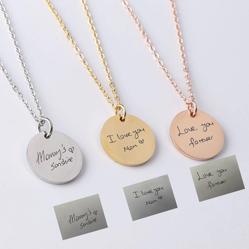 Handwriting Necklace - Etsy