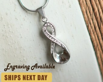 Infinity Necklace Urn - Etsy