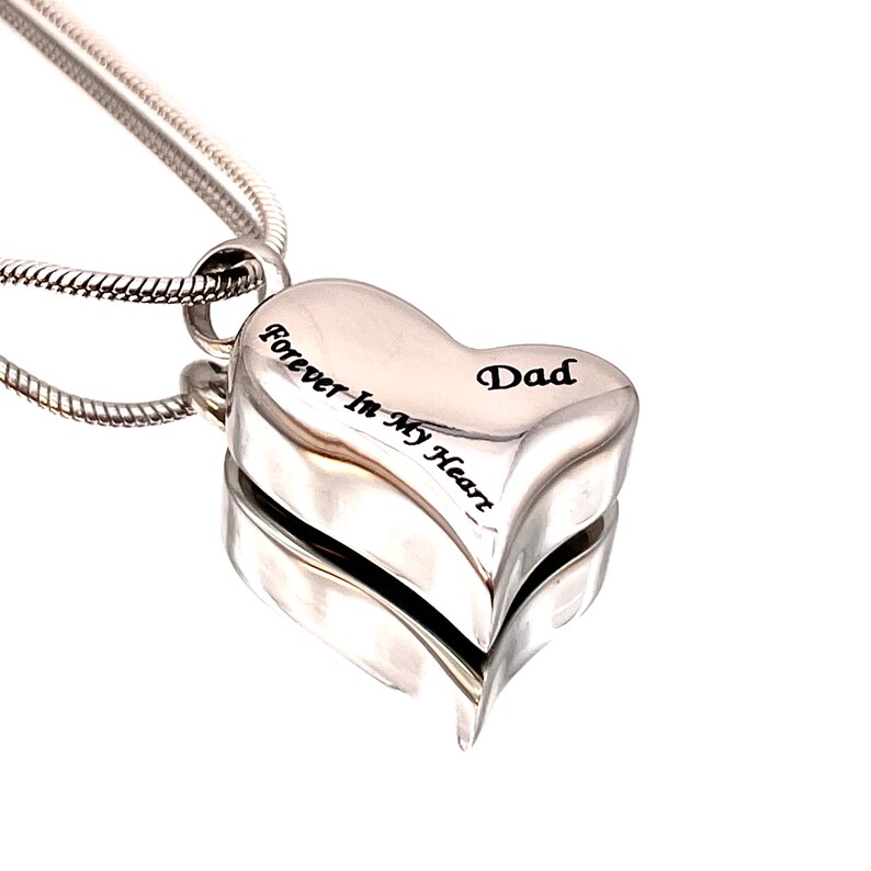 Forever in My Heart Dad Cremation Jewelry for Ashes Ashes - Etsy