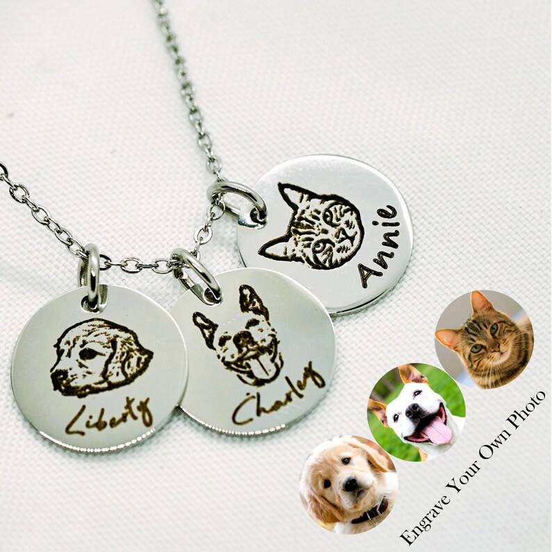 Custom Dog Necklace for Women, Personalized Pet Memorial Jewelry ...
