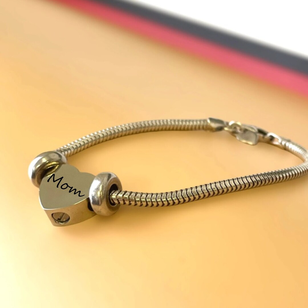 Heart Pandora Urn Jewelry Urn Bracelet Charm Urn Cremation Urn Ashes ...