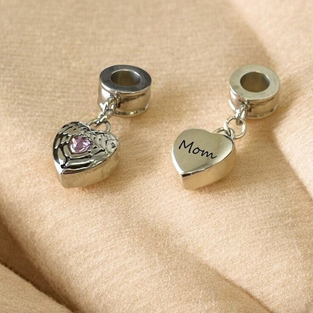 Heart Pandora Urn Jewelry Urn Bracelet Charm Urn Cremation Urn Ashes ...