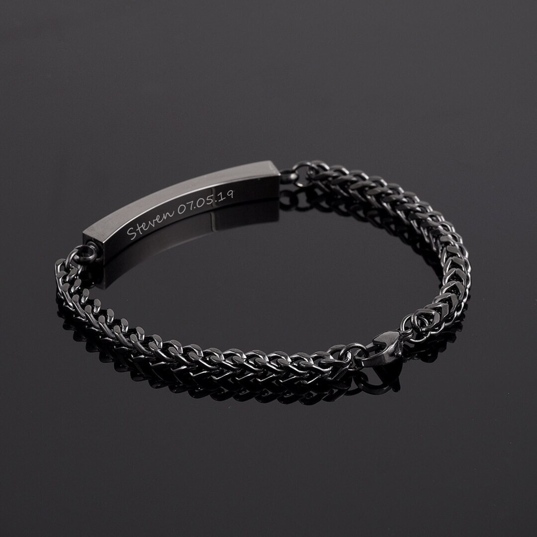 Personalized Cremation Jewelry for Human Ashes, Ashes Bracelet for Men ...