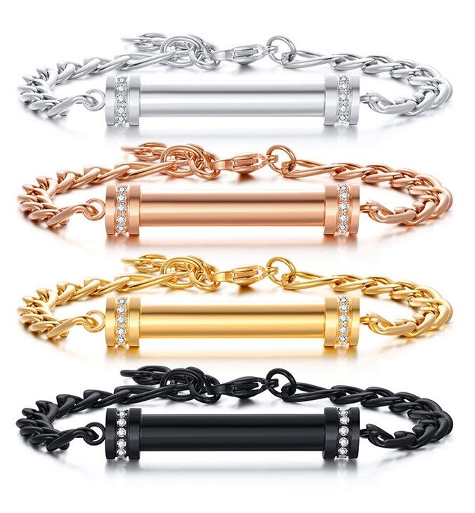 Personalized Cremation Jewelry for Human Ashes, Ashes Bracelet, Urn ...