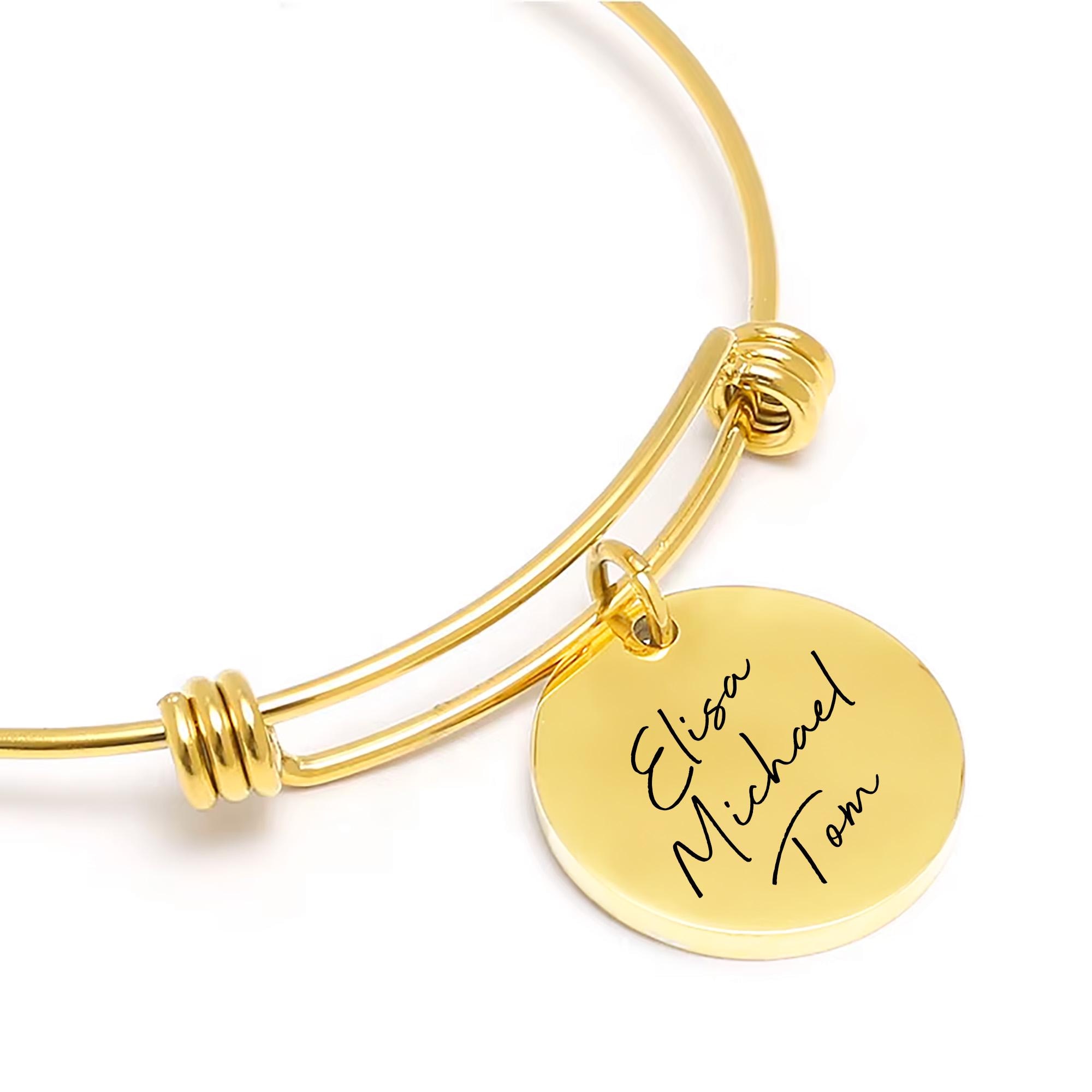 Custom Engraved Bracelet for Mom, Message Jewelry for Women, Friendship ...