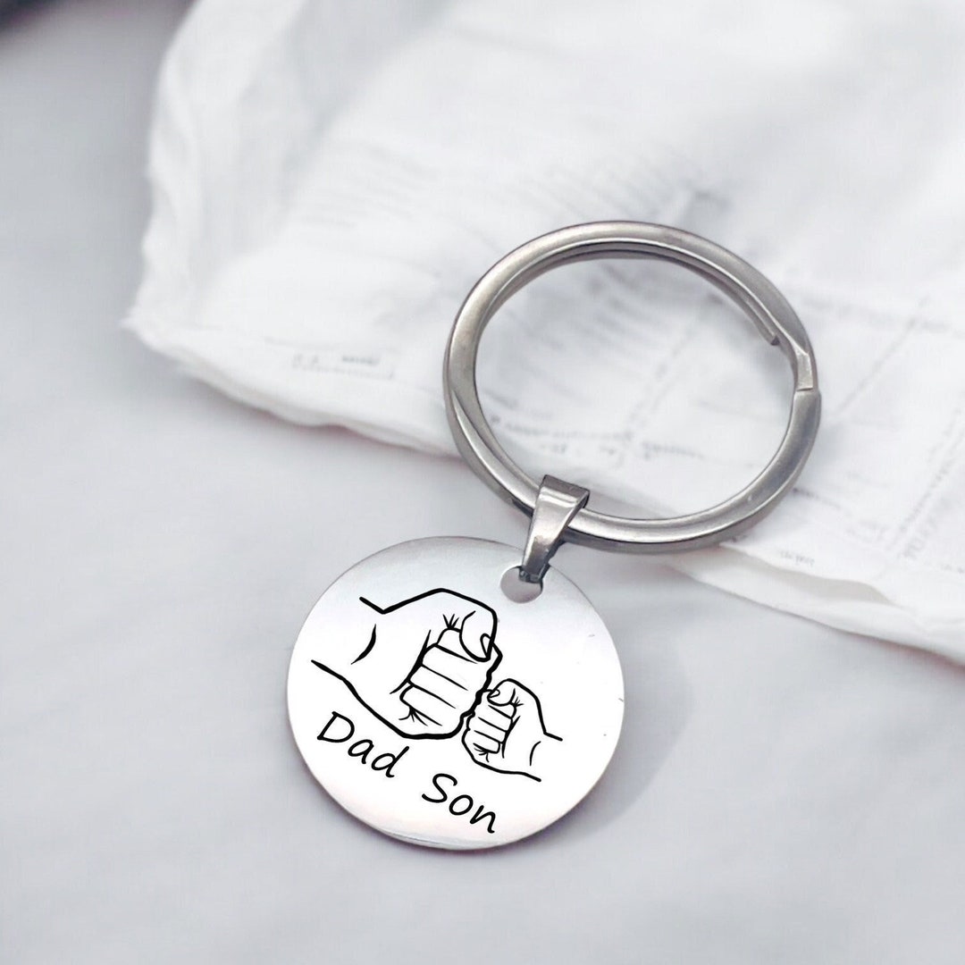 Custom Daddy Keychain, Personalized Birthday Gifts for Dad - Name ...