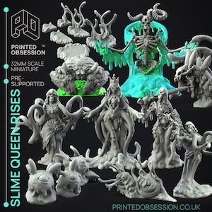 Slimes set, the Slime Queen Rises Printed Obsession Tabletop & RPG ...