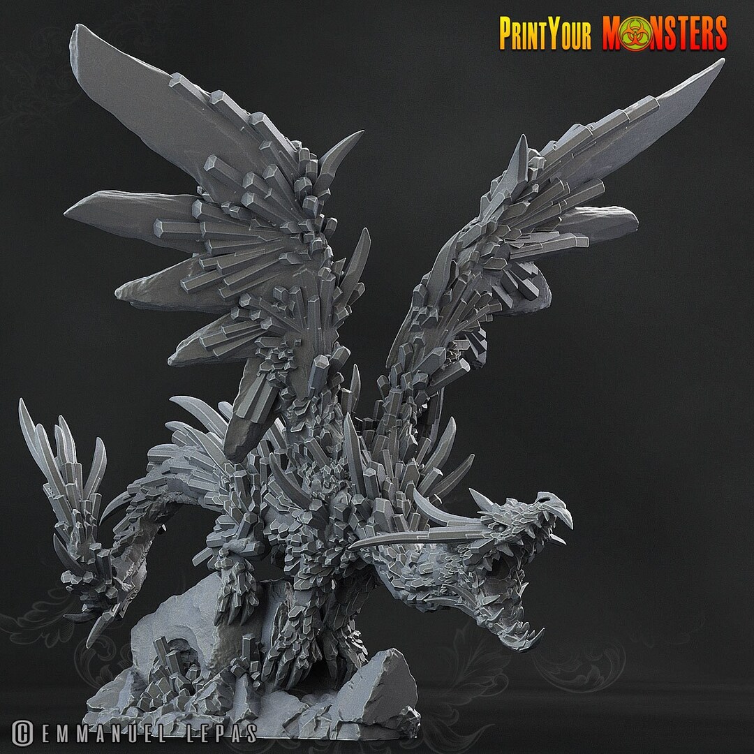 Amethyst Dragon, Legendary Crystal Monsters Print Your Monsters ...
