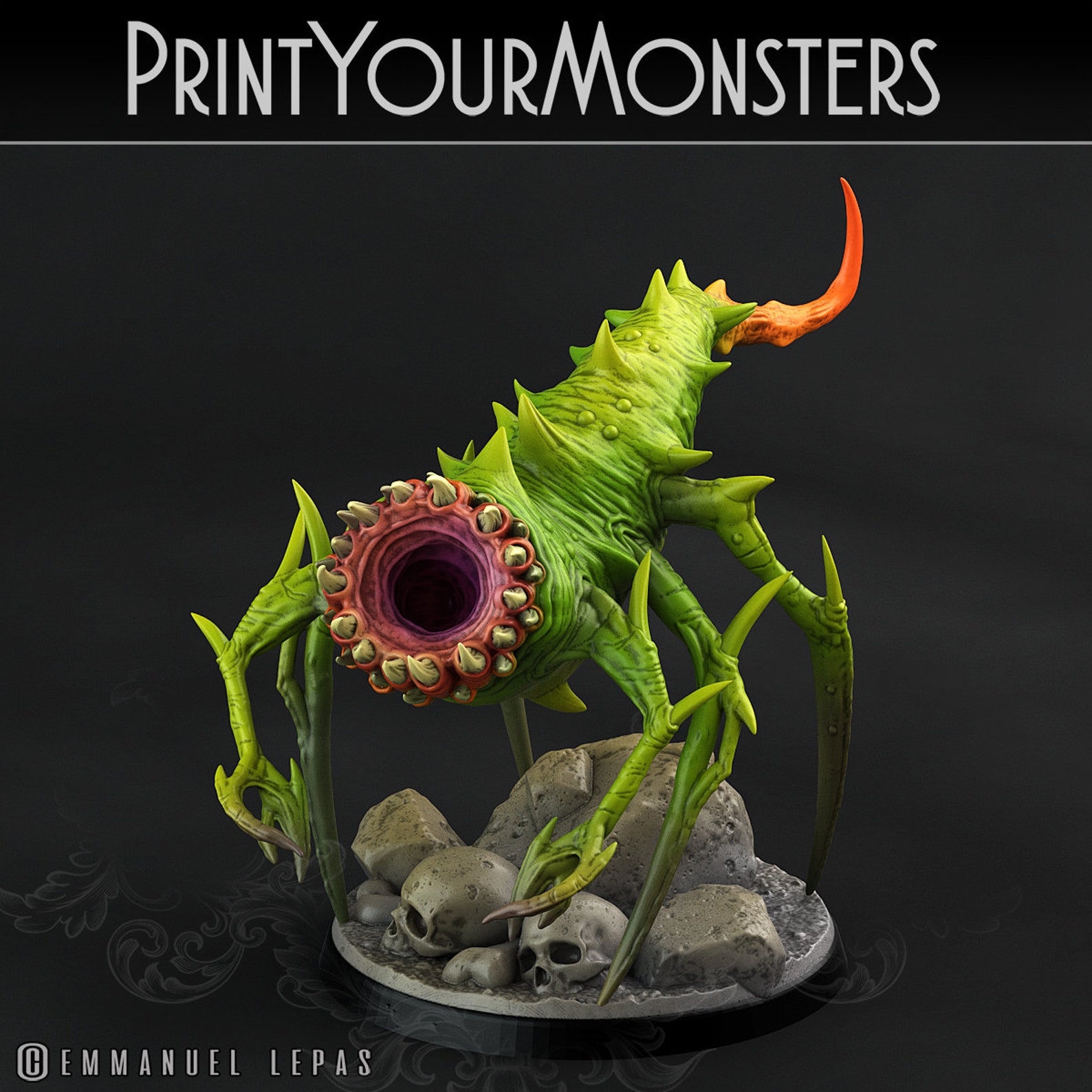 Void Tyrant set Worms Subterranean Terror Print Your - Etsy