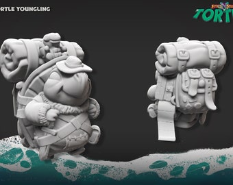 Tortle Merchant Epic 'N' Stuff Resin Tabletop/rpg | Etsy