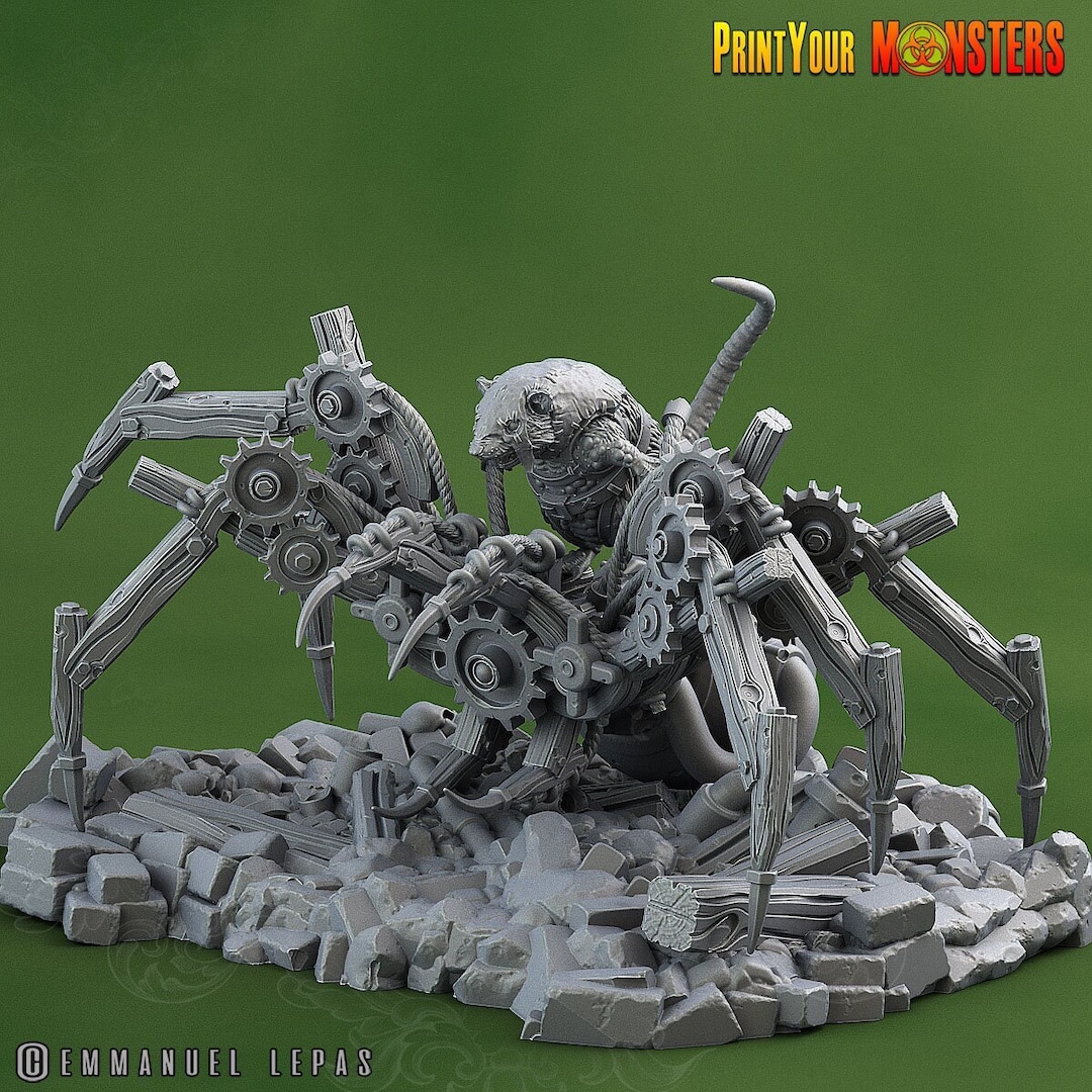 Giant Mechanical Spiders 2v, Toxic Rats Domination Print Your Monsters ...