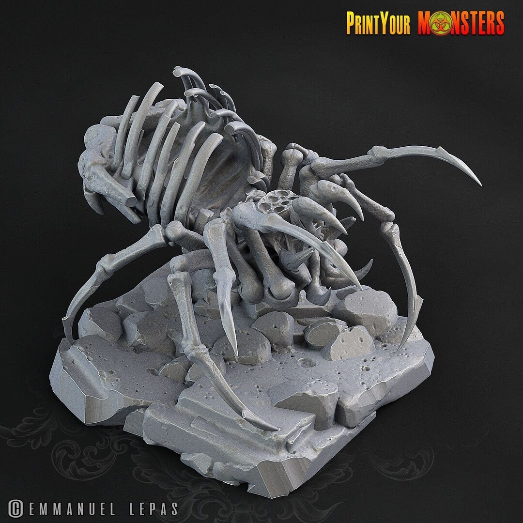 Bone Spiders 2v the Ancient Bones Print Your Monsters Tabletop & RPG ...