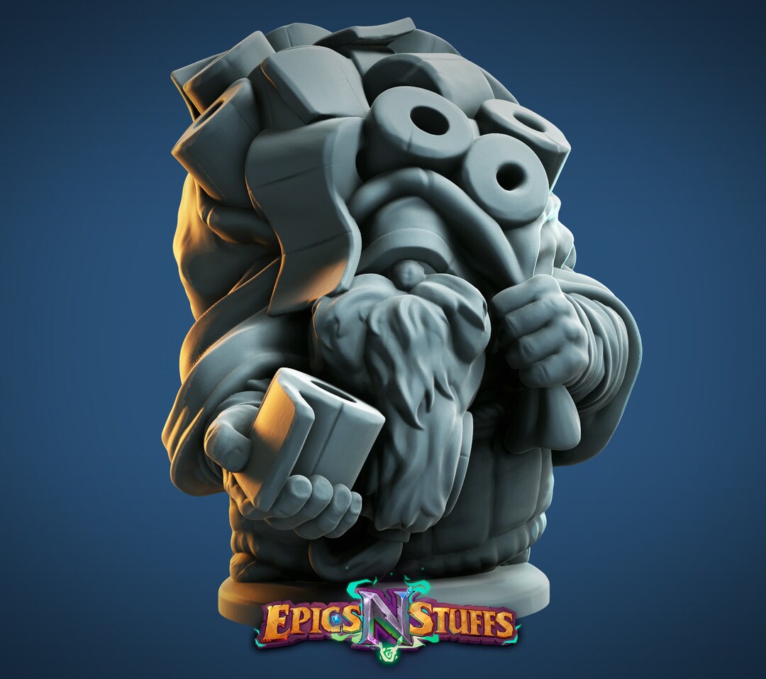 Dwarf Toilet Paper Merchant Epic 'N' Stuff Resin Tabletop/rpg Miniature ...