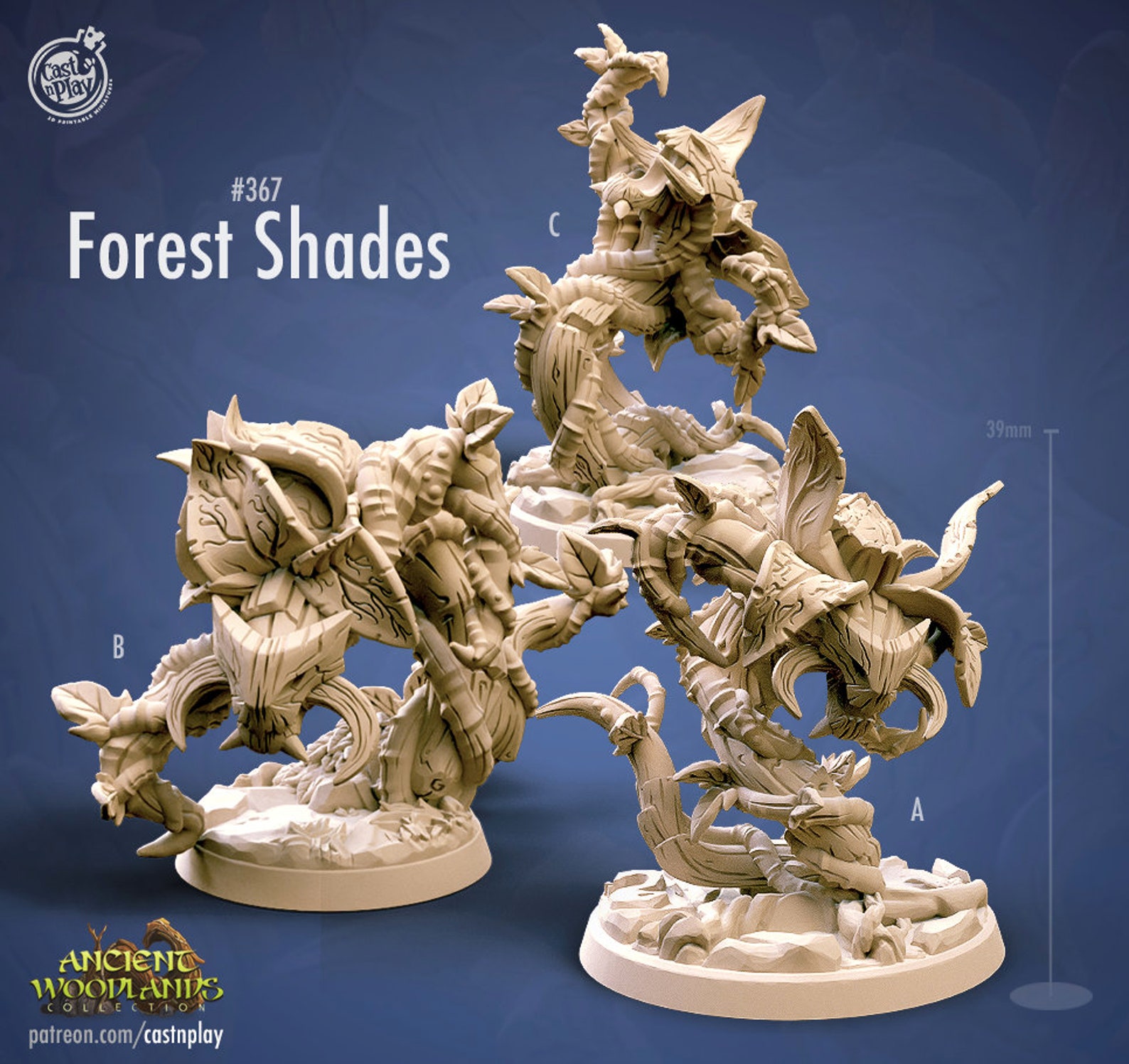 Forest Shades Cast N Play Tabletop & RPG Miniature - Etsy