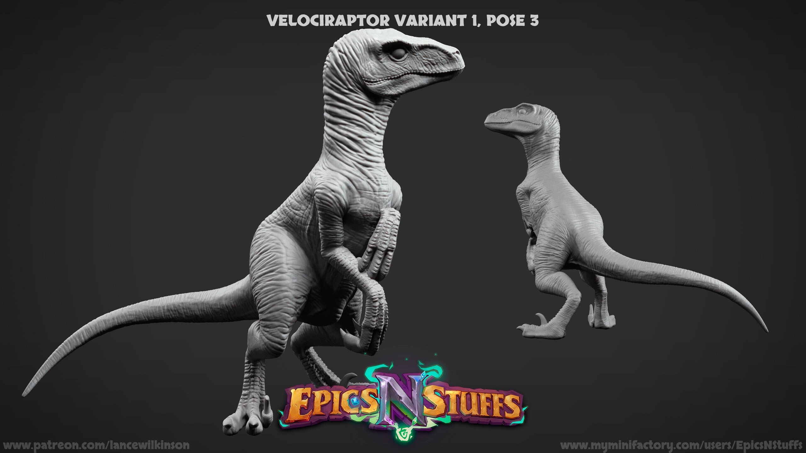 Velociraptor Variant 1 Epics N Stuffs Tabletop & RPG - Etsy