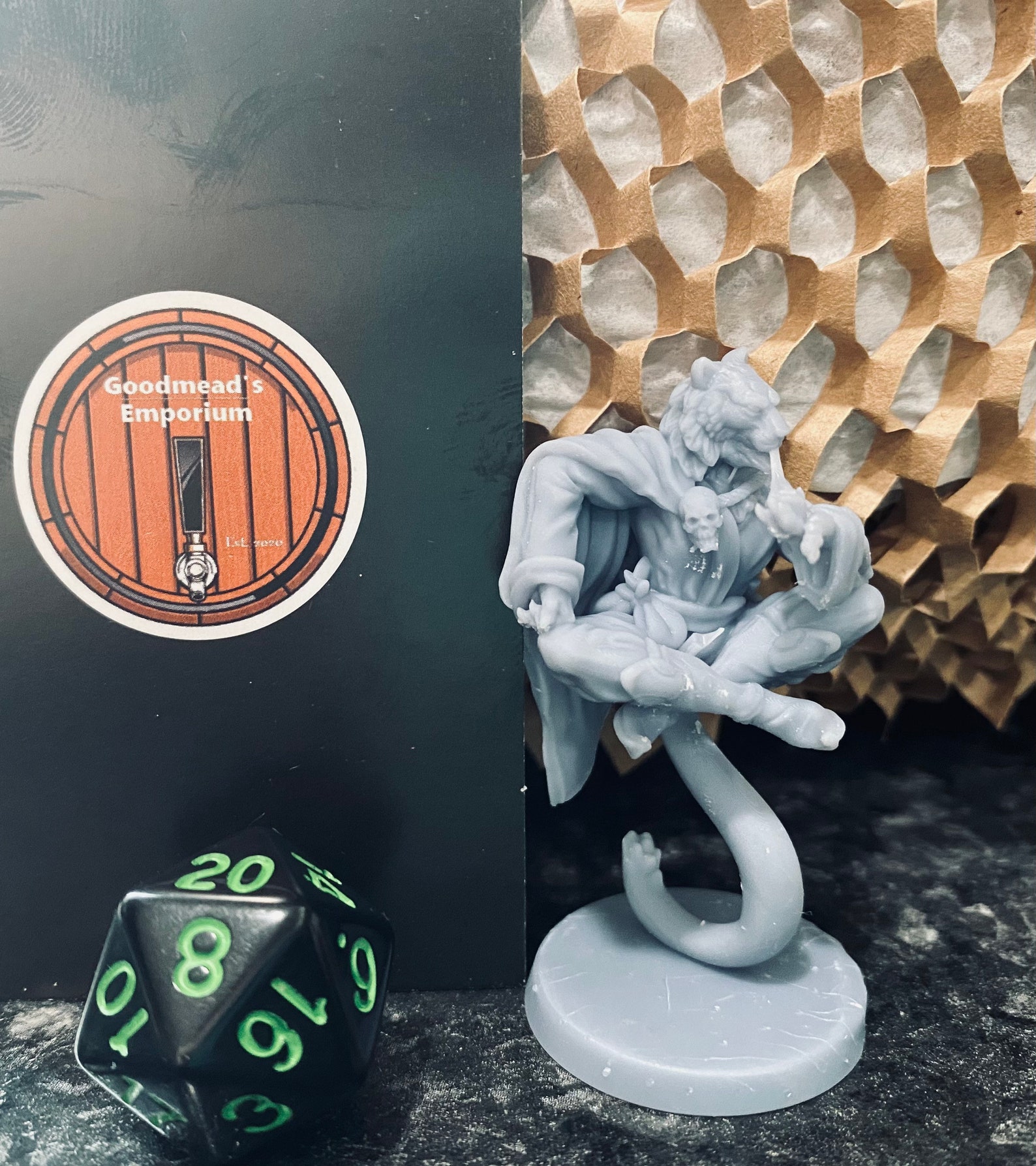 White the Rakshasa Catfolk Printed Obsession Tabletop & - Etsy