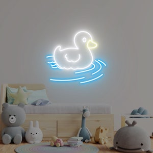 Duck Neon Light Custom Led Neon Sign Room Wall Art Neon Wall Decor ...
