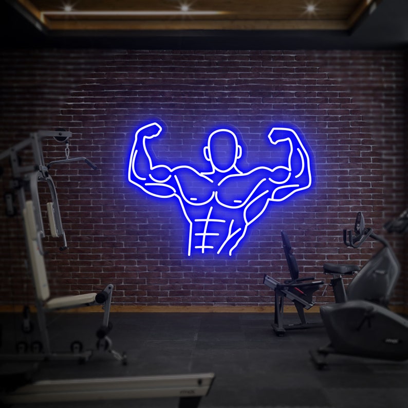 Muscle Neon Sign, Muscle Led Sign, Gym Led Sign, Custom Neon Sign ...