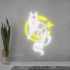 Neon Sign, Fox LED Neon Lights , Animal Neon Sign, Custom Neon, Neon ...