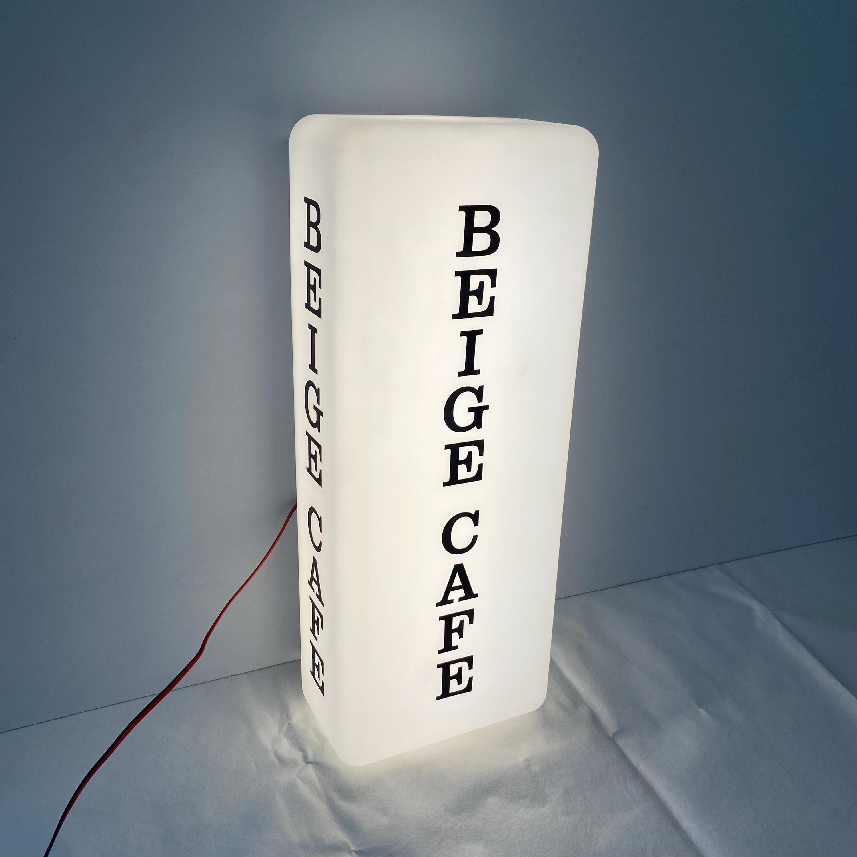 Rectangle LED Light Box Sign - Custom Street Sign Illuminated Business ...
