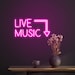 Live Music Neon Sign custom Neon Signs for Home - Etsy