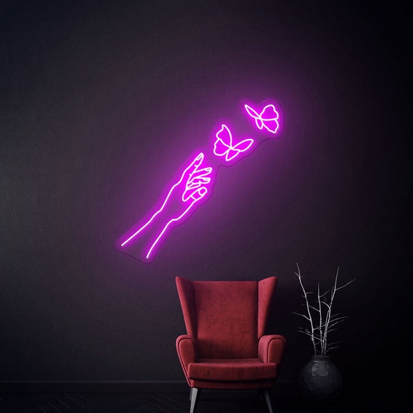 Butterfly Neon Sign - Etsy