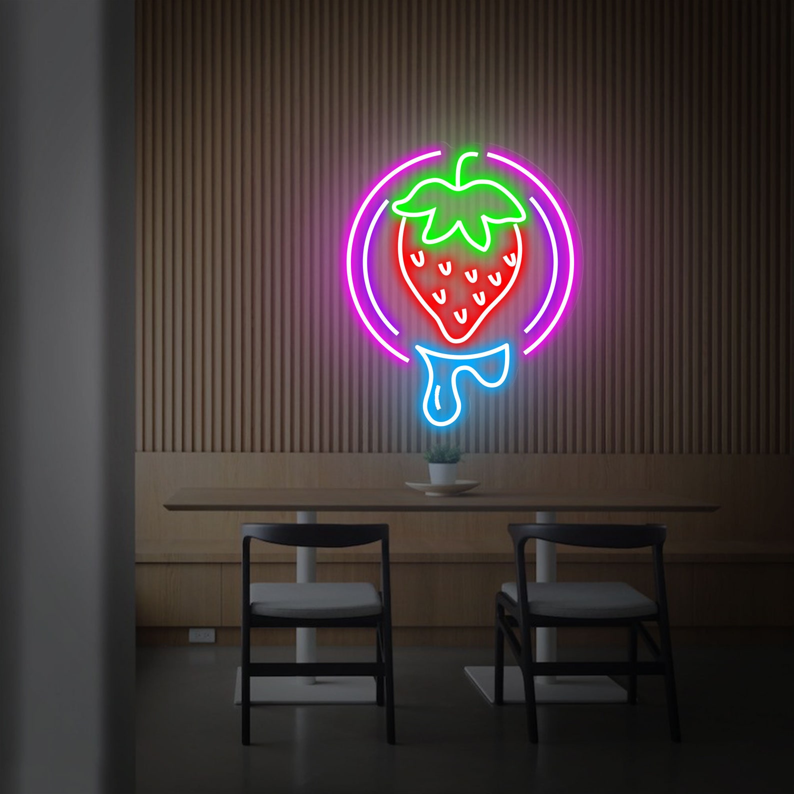 Strawberry Neon Sign Strawberry Neon Light Fruit Neon Sign - Etsy