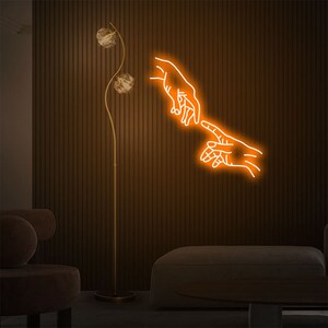 Hands Neon Sign |custom Neon Signs |custom Led Neon Sign |neon Lights ...