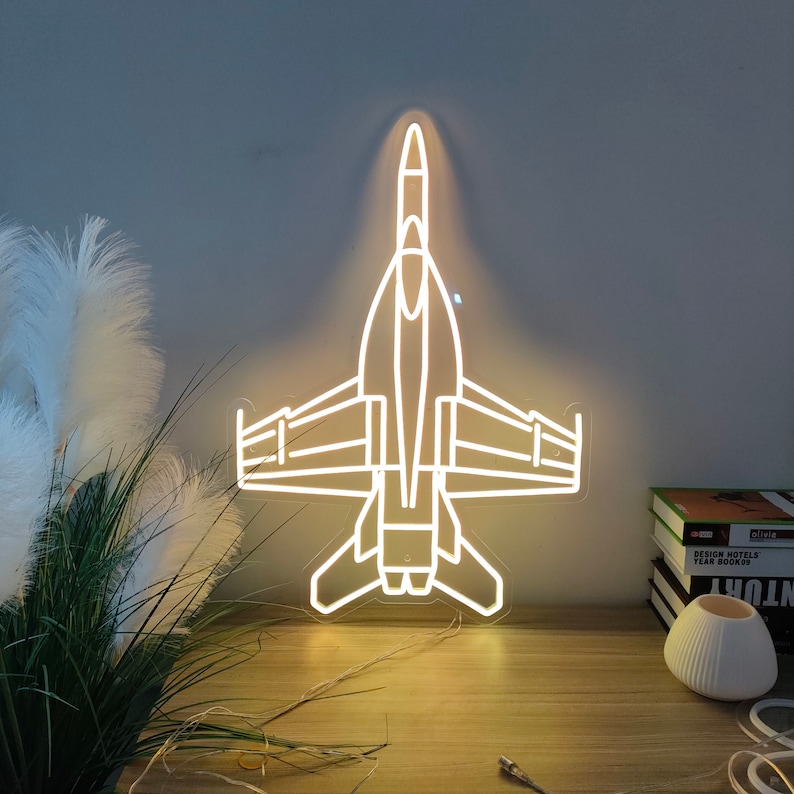 Customized Neon Sign Jet Planehandmade Neon Lights for - Etsy
