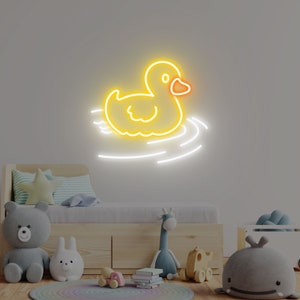 Duck Neon Light Custom Led Neon Sign Room Wall Art Neon Wall Decor ...
