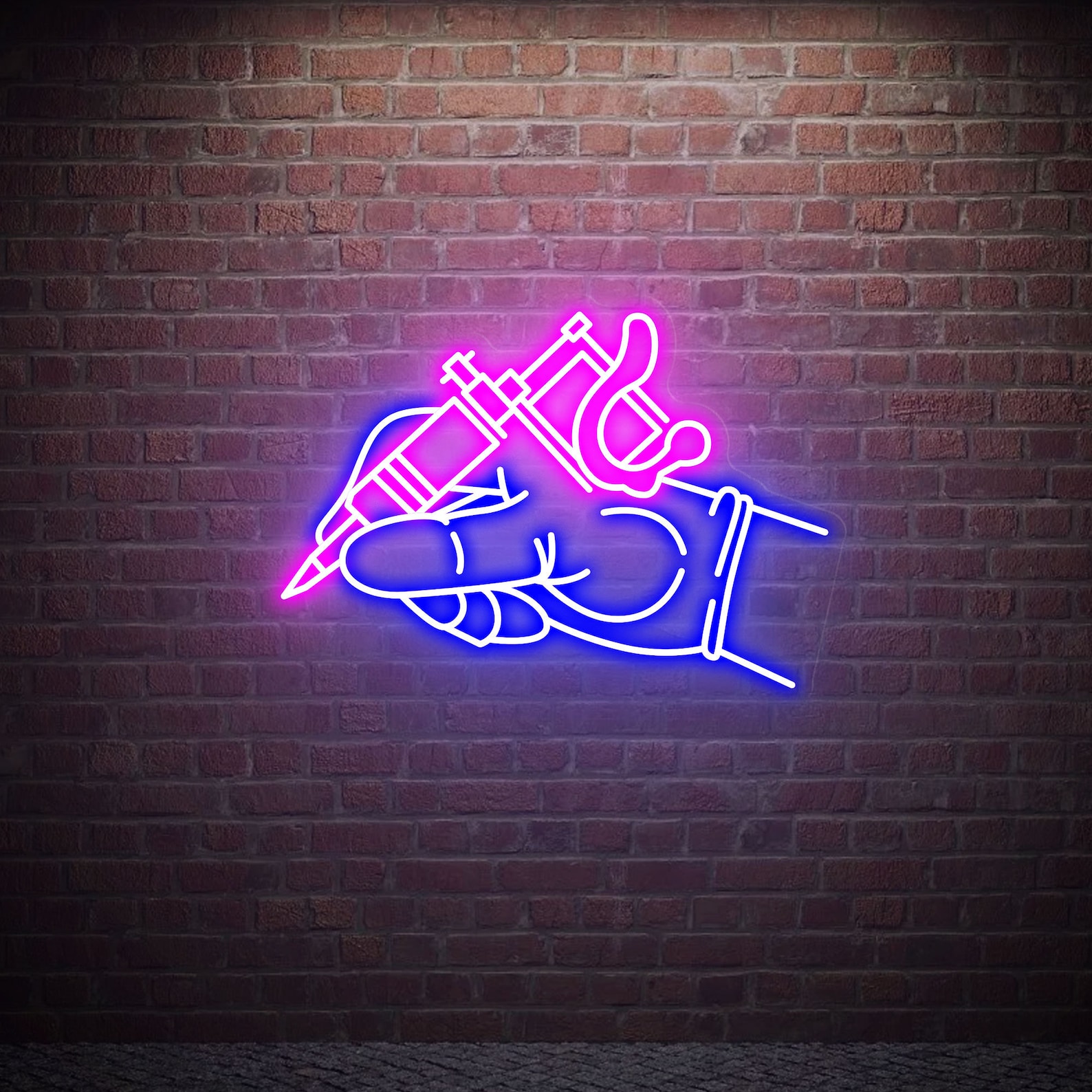 Tattoo Neon Sign Tattoo Led Artist Neon Sign Hand of an - Etsy