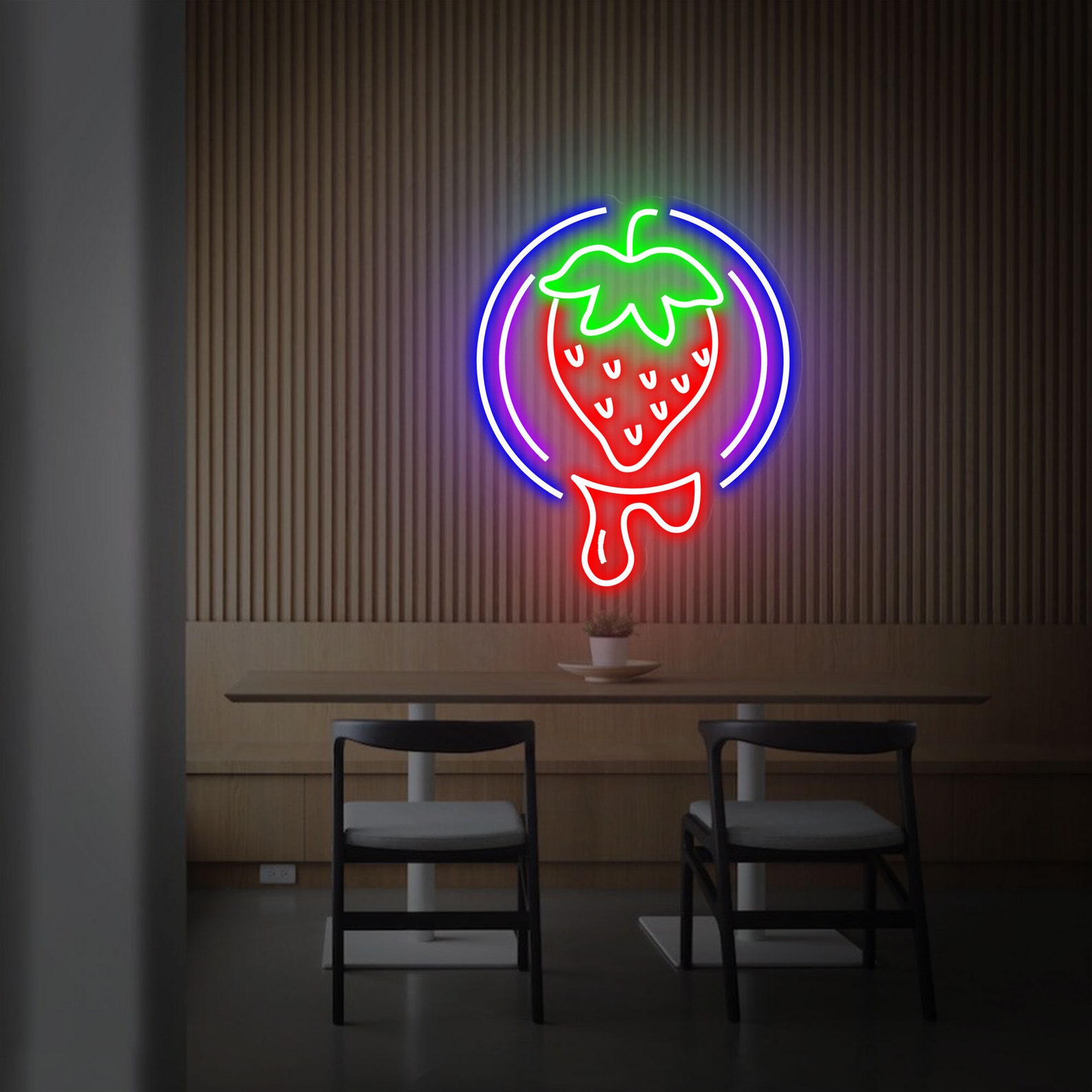 Strawberry Neon Sign Strawberry Neon Light Fruit Neon Sign - Etsy